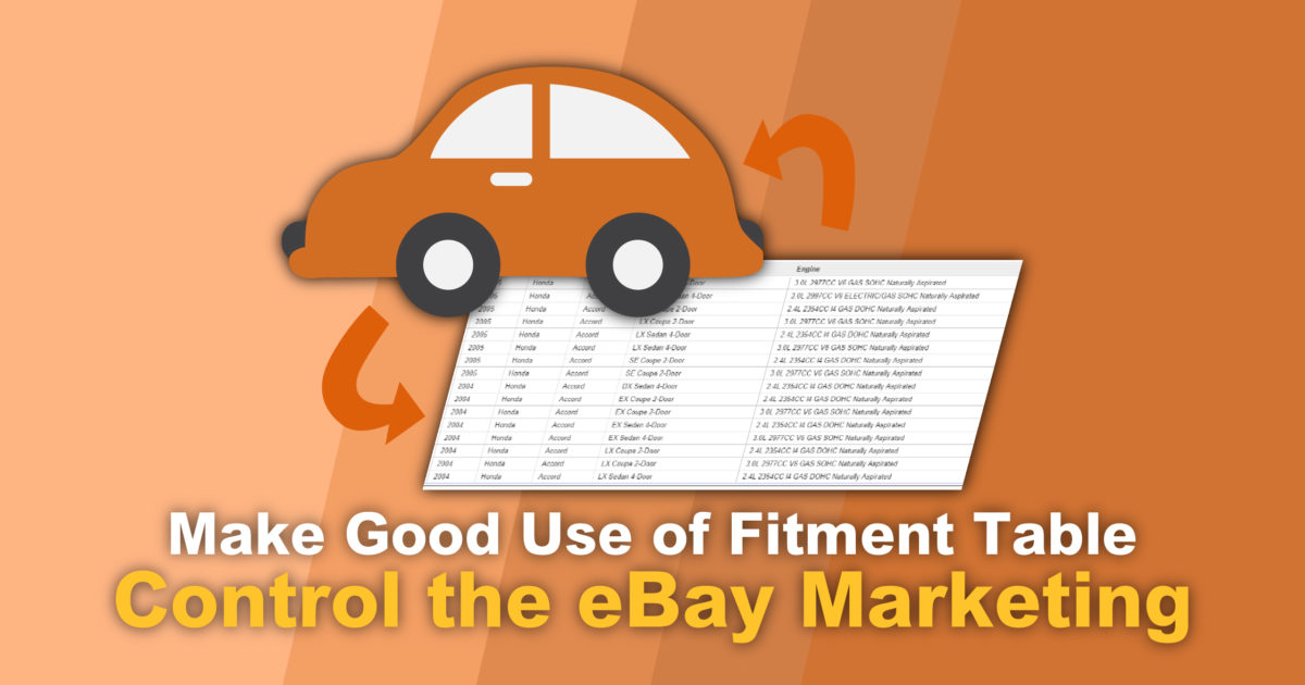 [eBay Promotion Tips]Using the fitment table Hold more opportunities ...